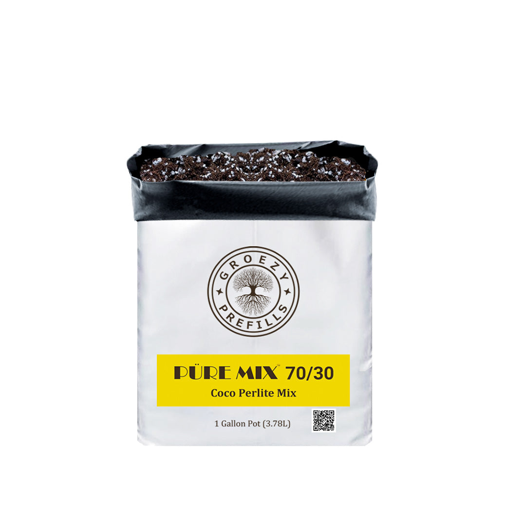GroEzy™ 1 Gallon Prefilled 70/30 Coco Perlite Grow Bag – The Coco Depot