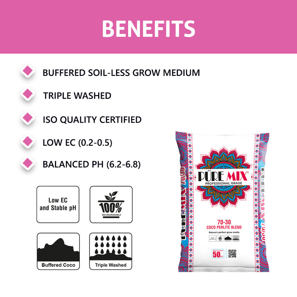 Pure Mix 70/30 Coco Perlite mix 50L – The Coco Depot